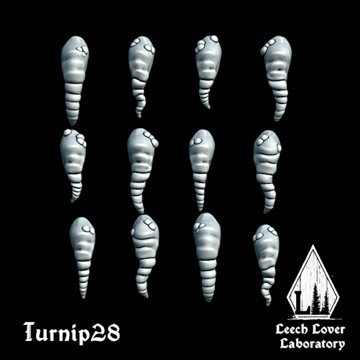 3D Printable 12x leech heads for Turnip28 by LeechLoverLaboratory