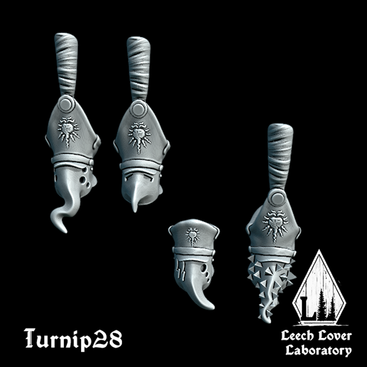 3D Printable 12x Fodder Heads for Turnip28 by LeechLoverLaboratory