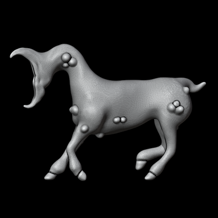 3D Printable 8x Root Horses for Turnip28 by LeechLoverLaboratory
