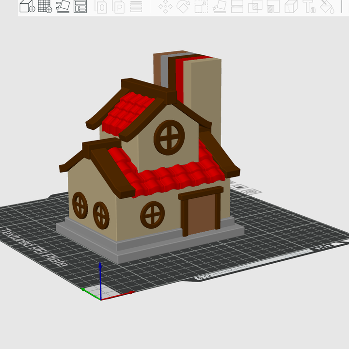 3D Printable Cartoon House by Studio Tridimen
