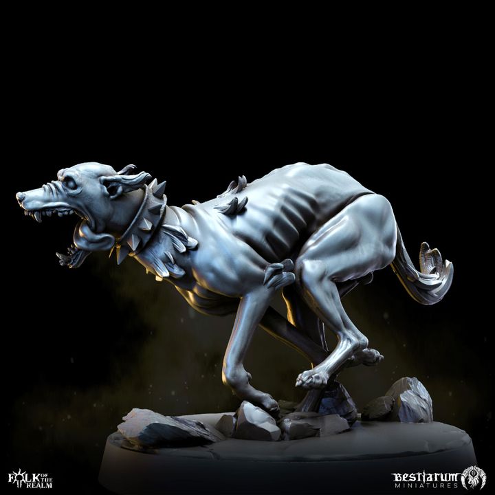 3D Printable The Hounds x7 by Bestiarum Miniatures