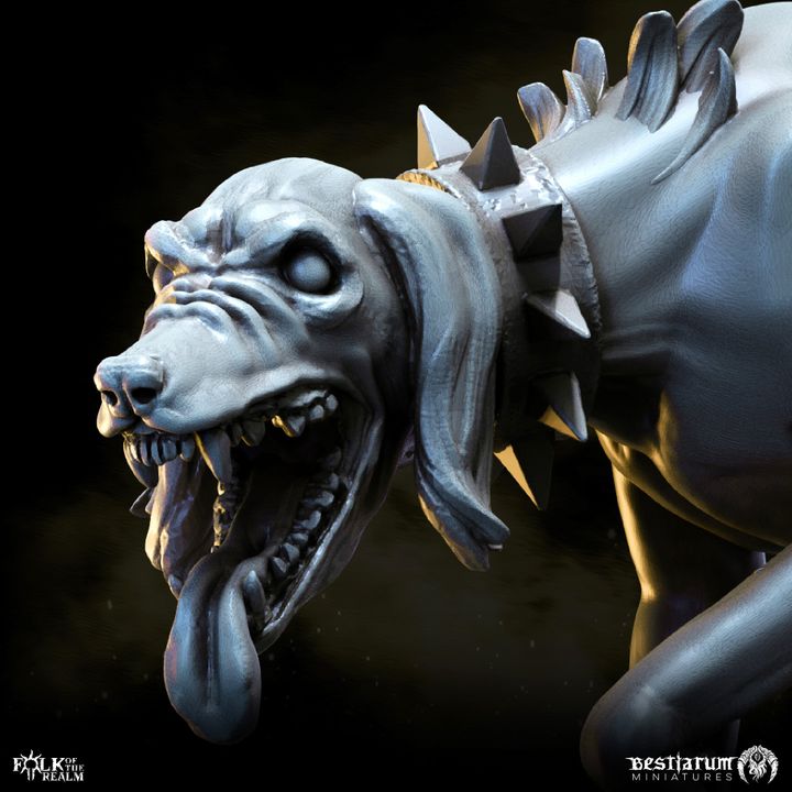 3D Printable The Hounds x7 by Bestiarum Miniatures