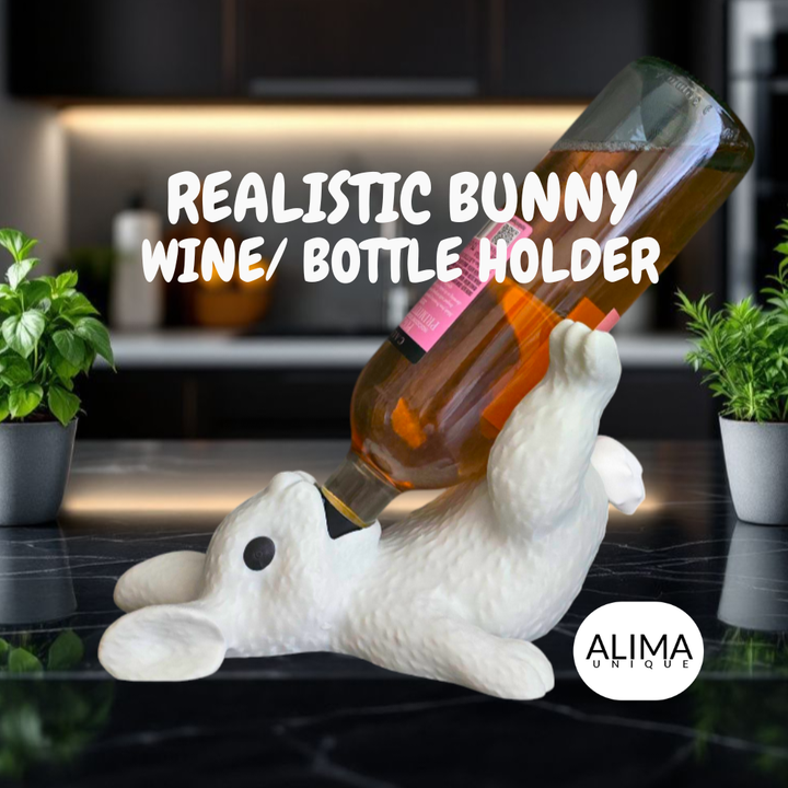 3D Printable Realistic Bunny Wine / Bottle Holder / Print in Parts ...