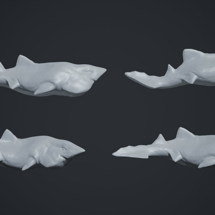 3D Printable Shark by Jeff Hindsbøl Hansen