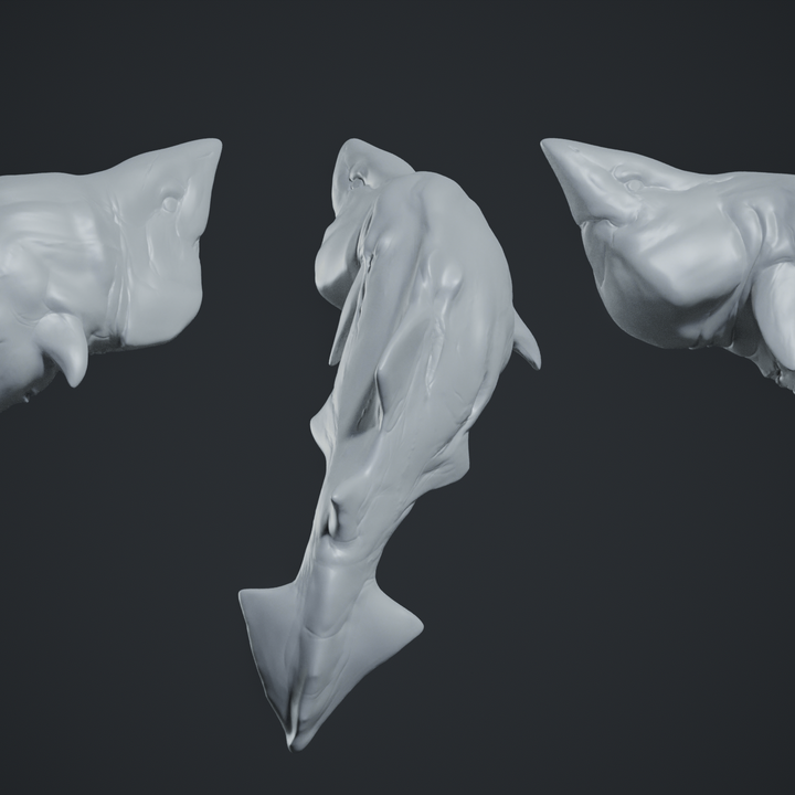3D Printable Shark by Jeff Hindsbøl Hansen