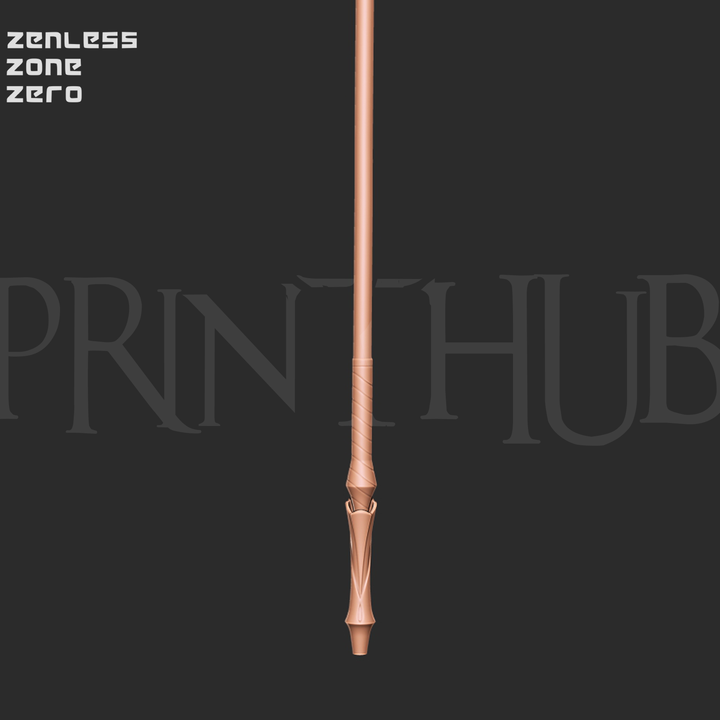 3D Printable Astra Yao Microphone Staff From ZZZ cosplay by Printhub