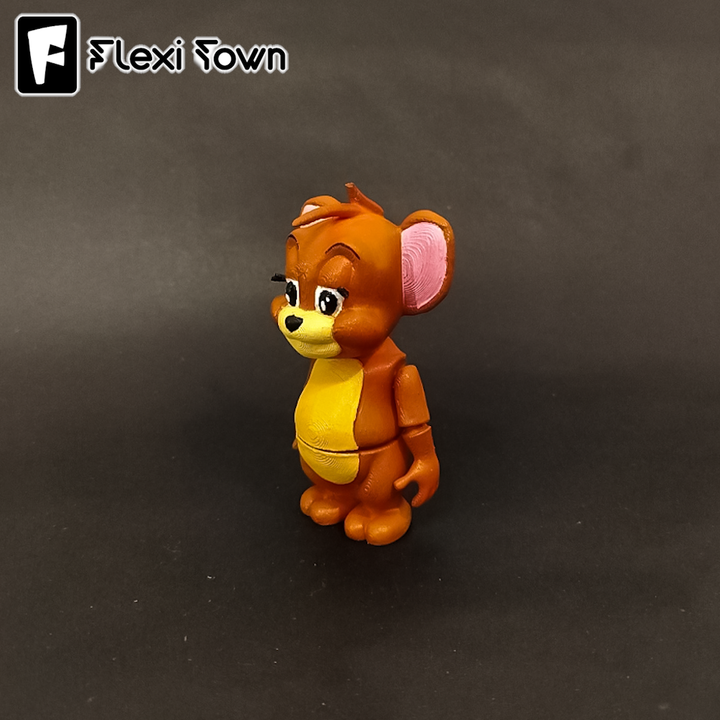 3D Printable Flexi Print-in-Place Jerry by Flexi Town