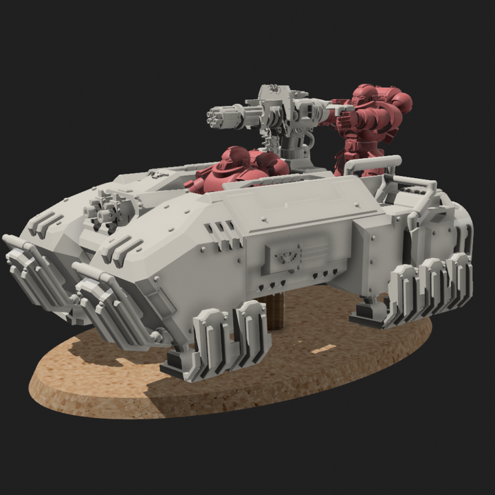 3D Printable GRAV IMPULSOR ATV - Onslaught Gattling Cannon by Mark Hazell