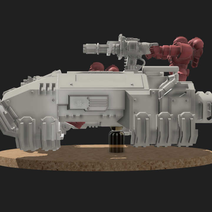 3D Printable GRAV IMPULSOR ATV - Onslaught Gattling Cannon by Mark Hazell