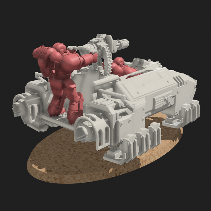 3D Printable GRAV IMPULSOR ATV - Onslaught Gattling Cannon by Mark Hazell