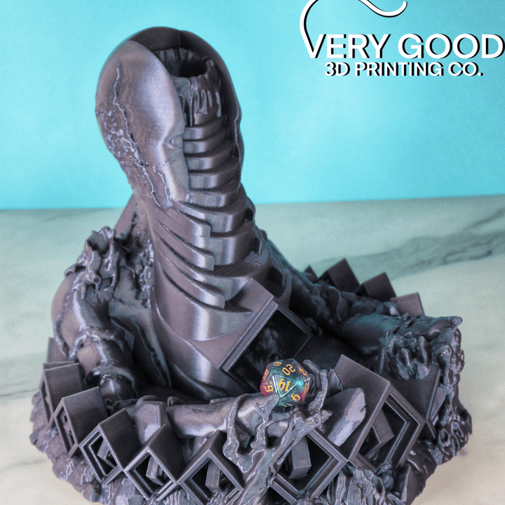 3D Printable Enlightenment (Spiritual) Dice Tower by Jeff