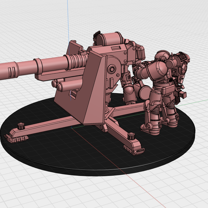3D Printable P.A.S Heavy Weapon Platform - Autocannon by Mark Hazell