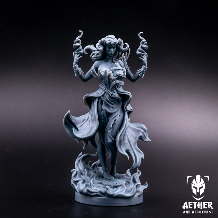 3D Printable Ignara Flareborn by Aether and Alchemist
