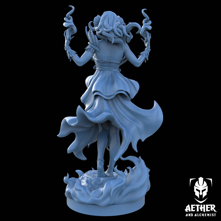 3D Printable Ignara Flareborn by Aether and Alchemist