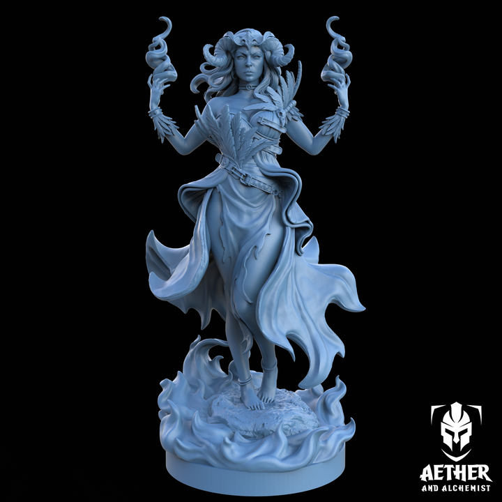 3D Printable Ignara Flareborn by Aether and Alchemist