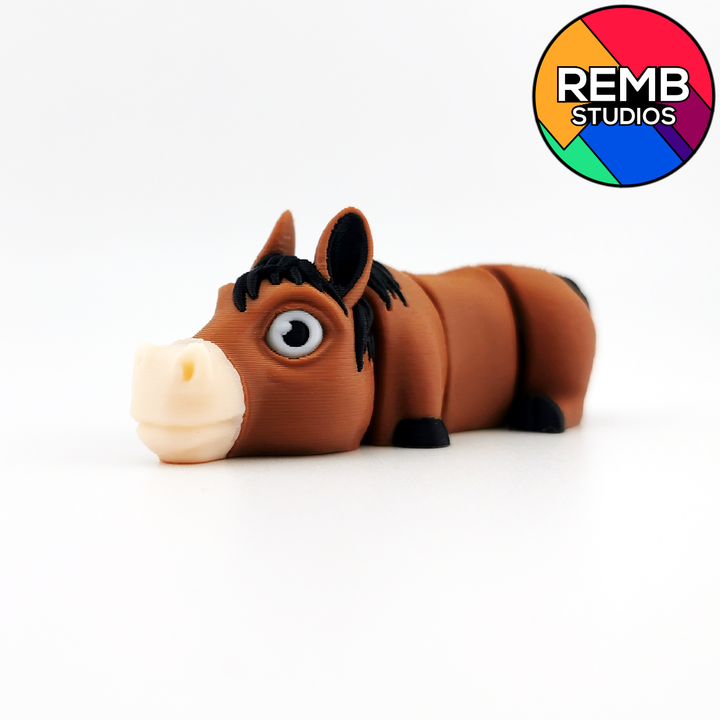 3D Printable Cute Flexi Horse | Articulated Horse by RembStudios