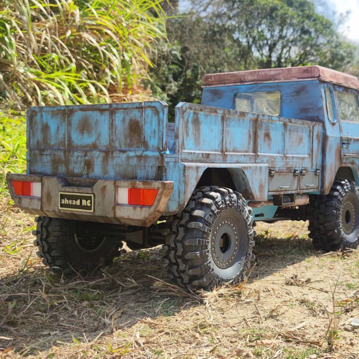 3D Printable Crawler V306 Flatbed SCX6 - 1/6 RC body attachment by Ian Jim