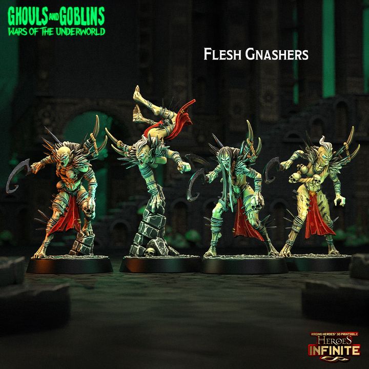 3D Printable Flesh Gnashers by Heroes Infinite