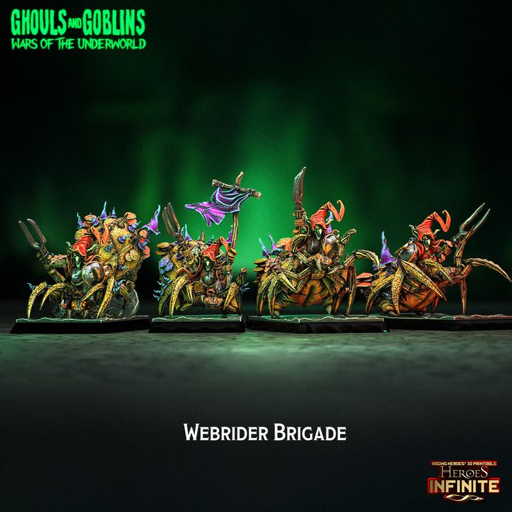 3D Printable Webrider Brigade by Heroes Infinite
