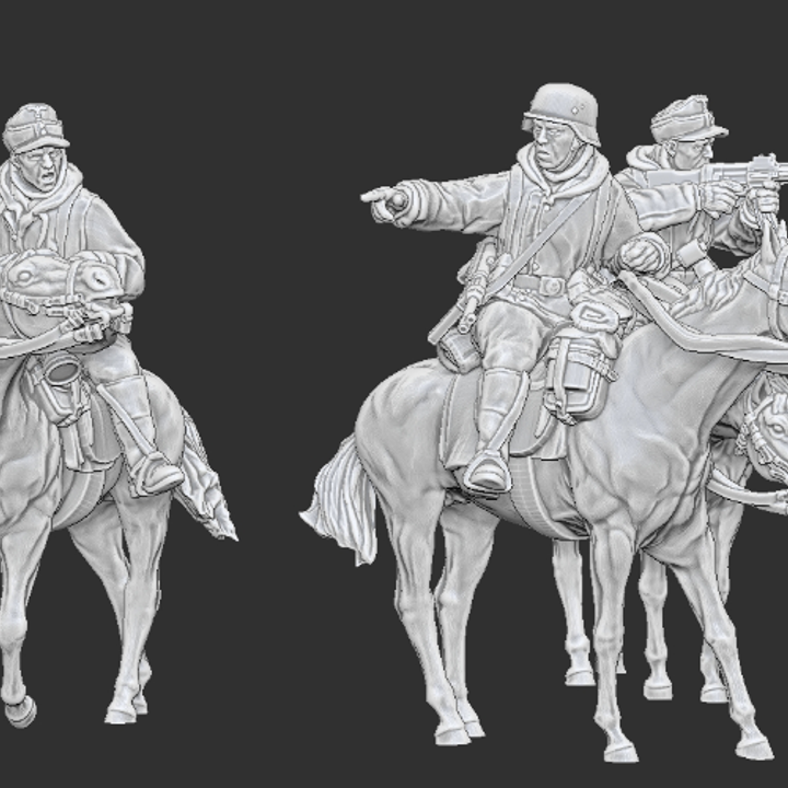 3D Printable Late War German Cavalry - automatic weapons by Propylene ...