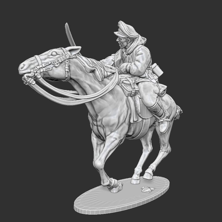 3D Printable Late War German Cavalry - CHARGE ! by Propylene Foliescu