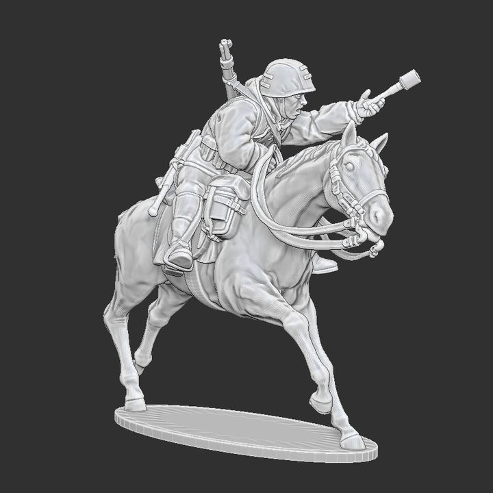 3D Printable Late War German Cavalry - CHARGE ! by Propylene Foliescu
