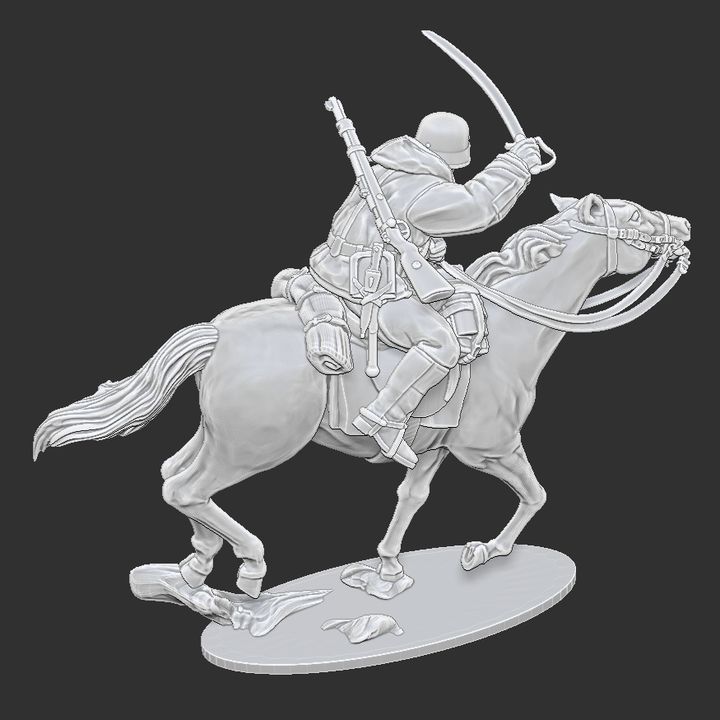 3D Printable Late War German Cavalry - CHARGE ! by Propylene Foliescu