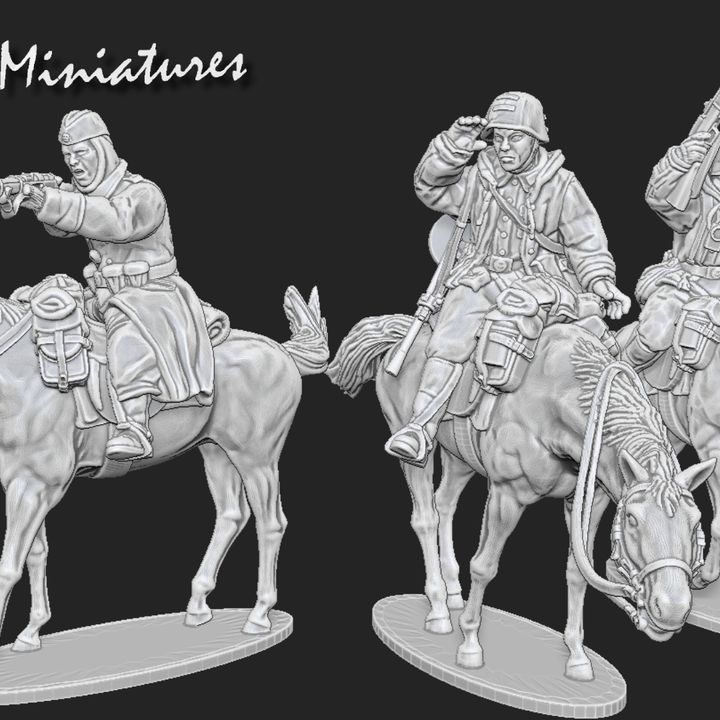 3D Printable Late War German Cavalry - trophy weapons by Propylene Foliescu