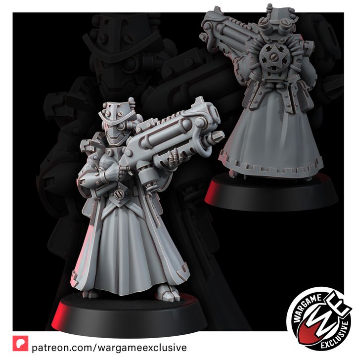 3D Printable MECHANIC ADEPT COLOSSUS MILITARY GUN POLICE T1 by Wargame ...