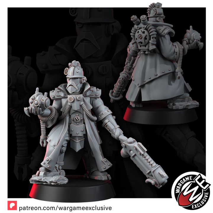 3D Printable MECHANIC ADEPT COLOSSUS MILITARY GUN POLICE T1 by Wargame ...