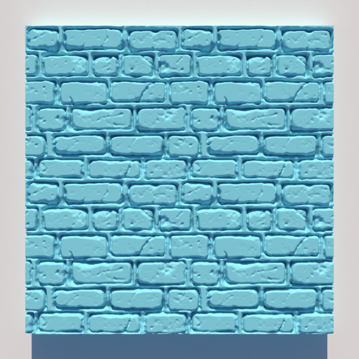 3D Printable Texture Roller - Brick C by Terrain Trove