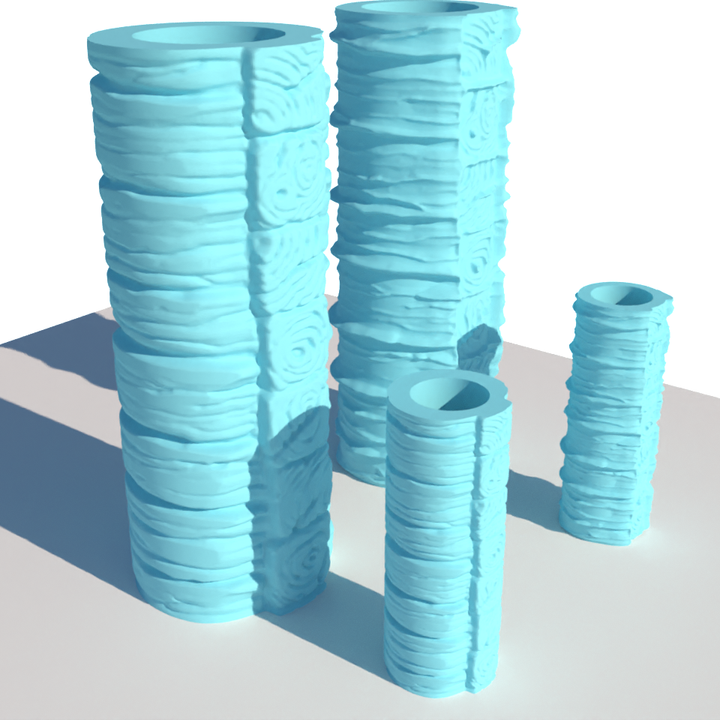 3D Printable Texture Roller - Trench Wall A by Terrain Trove