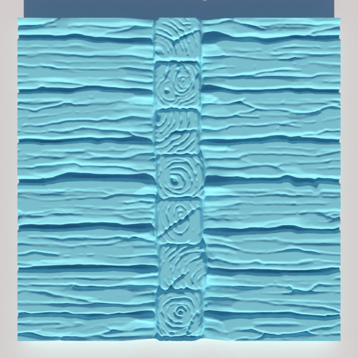 3D Printable Texture Roller - Trench Wall A by Terrain Trove