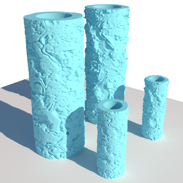3D Printable Texture Roller - Trench Ground A by Terrain Trove