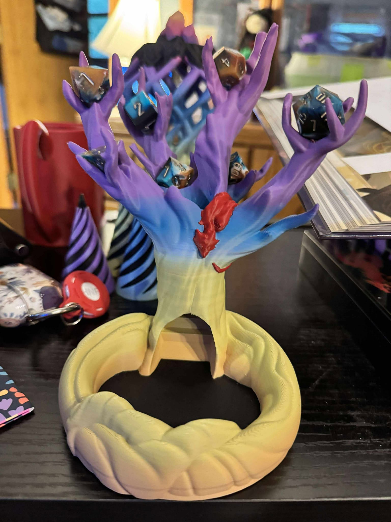 3D Printable Tree Dice Tower by Kirsten M