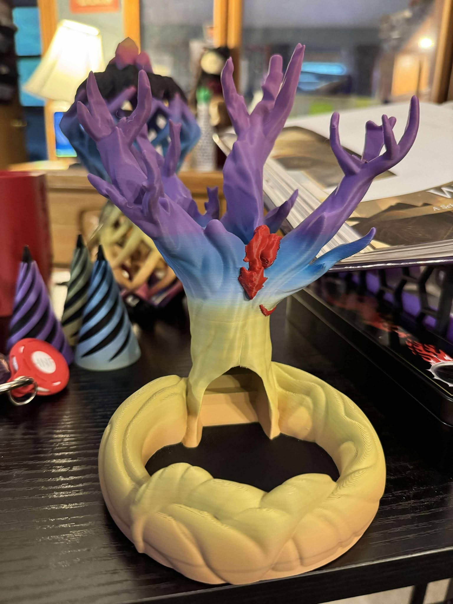 3D Printable Tree Dice Tower by Kirsten M