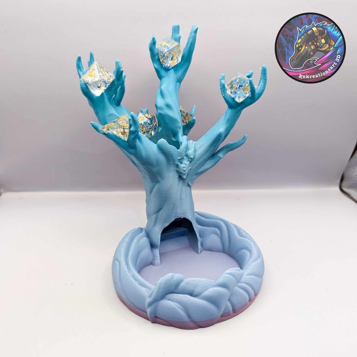 3D Printable Tree Dice Tower by Kirsten M