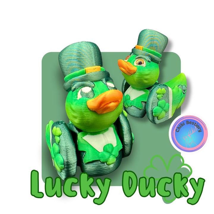 3D Printable Lucky Ducky Flexi by ChibiBestiary