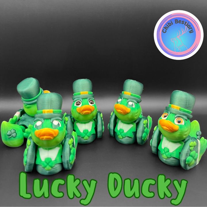 3D Printable Lucky Ducky Flexi by ChibiBestiary