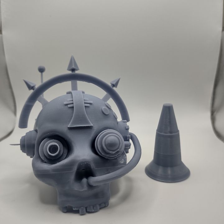 3D Printable Custom 3D resin printed Warhammer 40k Servo Skull by MADZ ...