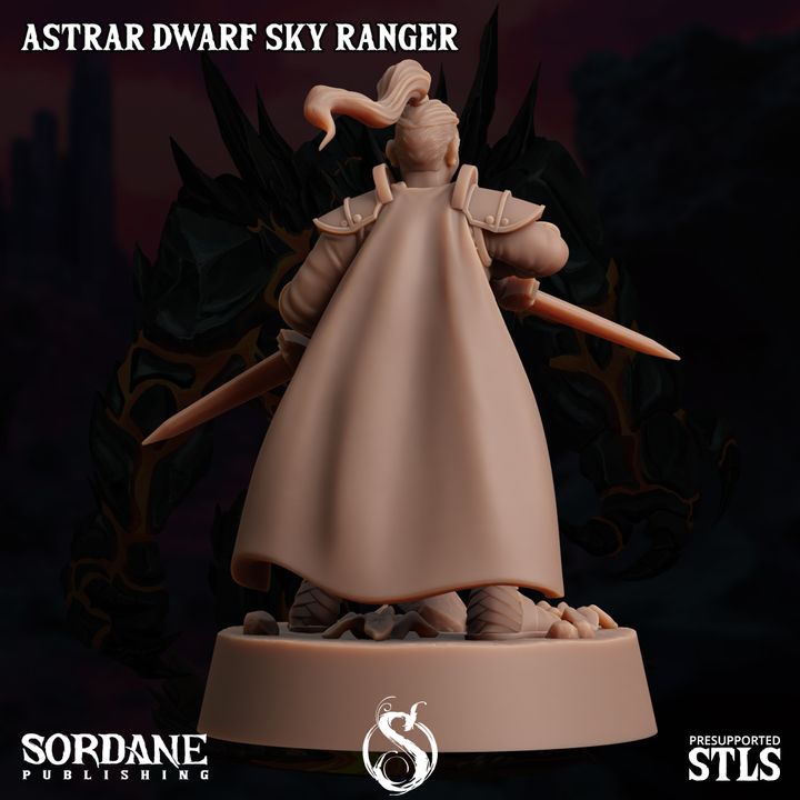 3D Printable Astrar Dwarf Sky Ranger by Sordane Publishing