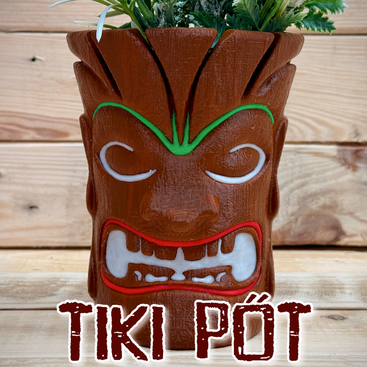 3D Printable TIKI Pot by ENIQUE3D