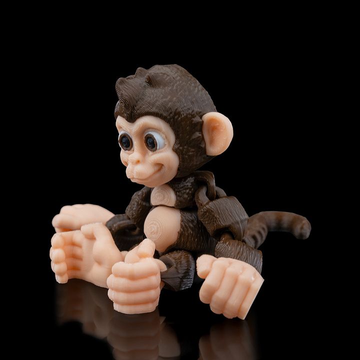 3D Printable Baby Chimp by Stlflix