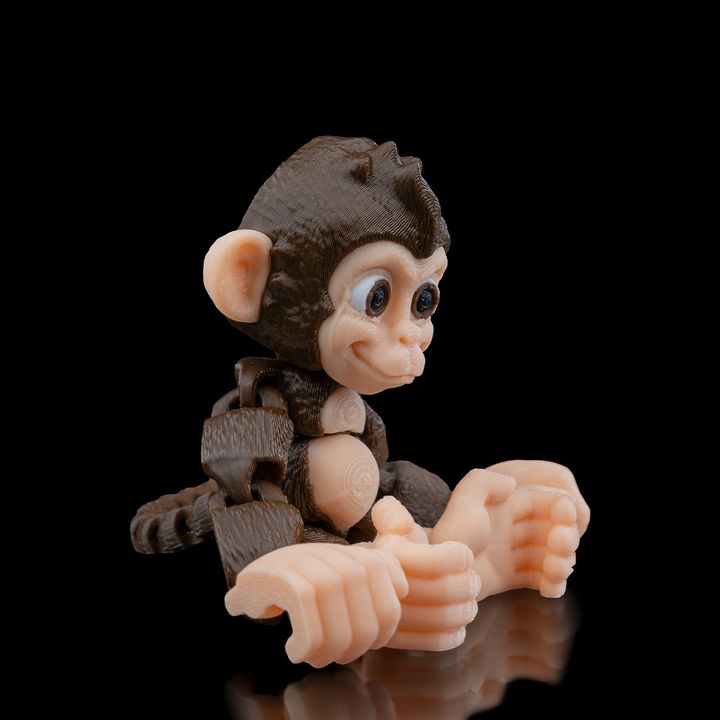 3D Printable Baby Chimp by Stlflix
