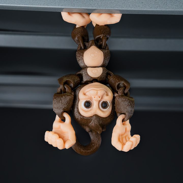 3D Printable Baby Chimp by Stlflix