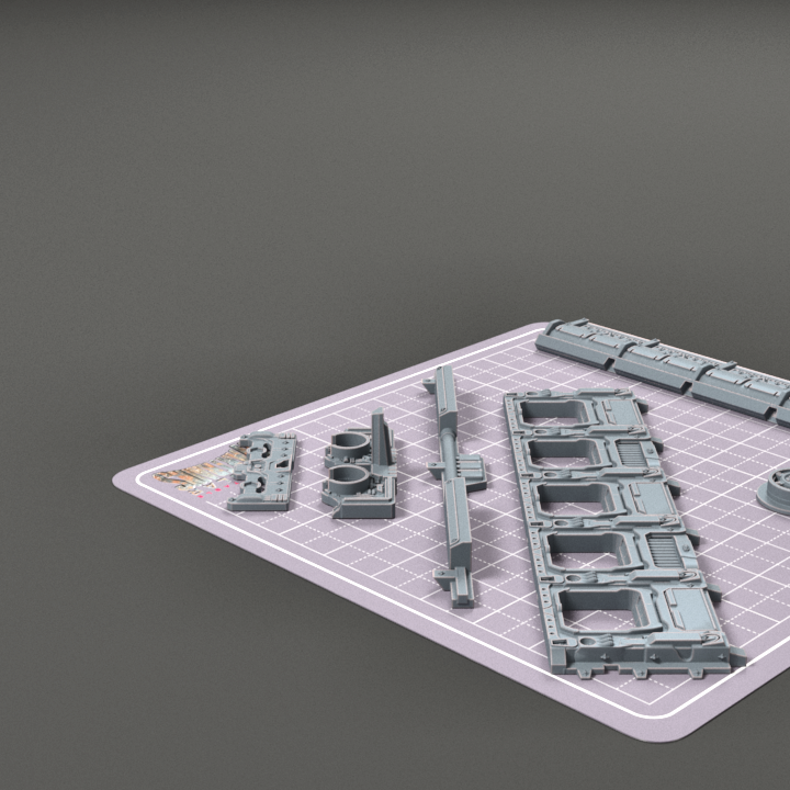 3D Printable WarTrain - Troop Car (FDM Support-Free) by Cassidy Byars