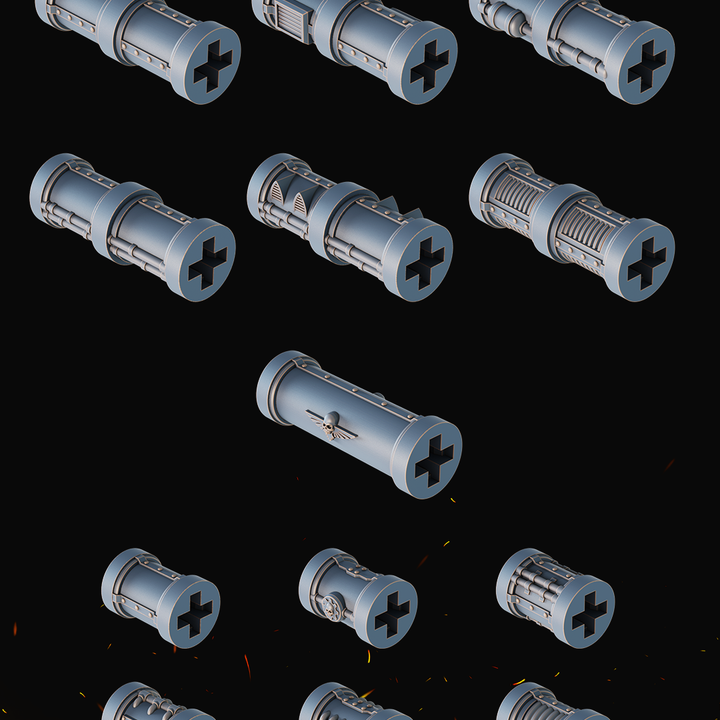 3D Printable Modular Pipes & Props by Solstice Miniatures