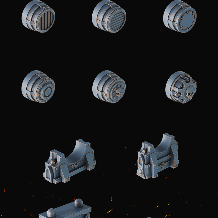 3D Printable Modular Pipes & Props by Solstice Miniatures