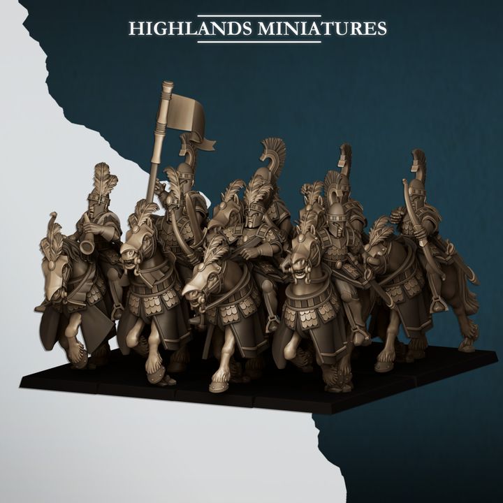 3D Printable Aegean Sea Hippeis - Highlands Miniatures by Highlands ...