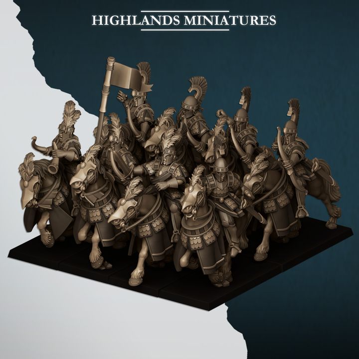 3D Printable Aegean Sea Hippeis - Highlands Miniatures by Highlands ...